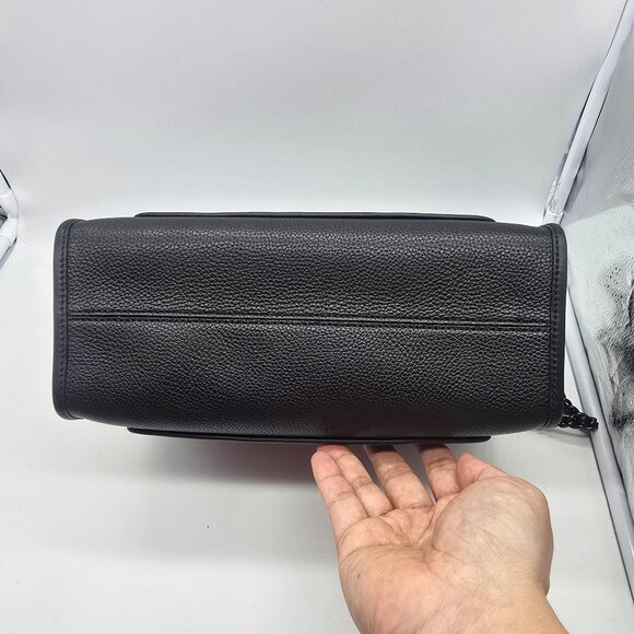 Coach | Bags | Coach Soft Parker Shoulder Bag 75575 Black | Poshmark